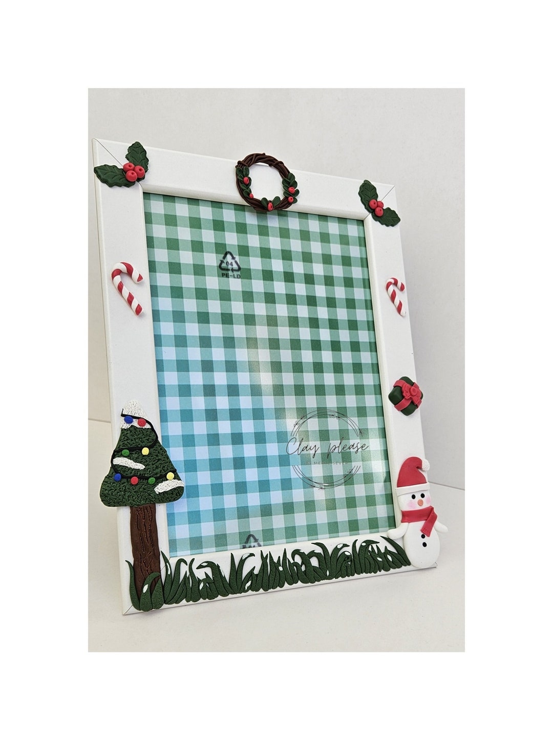 Photo Frame for Christmas Noel Clay Decor Clay Art Frame Art ...