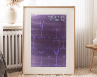 Champagne Problems Poster Printable Wall Art Swiftie Poster Digital ...