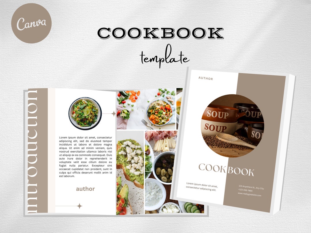 Customizable Canva Recipe Book: Make Your Family's Cookbook Unique With ...