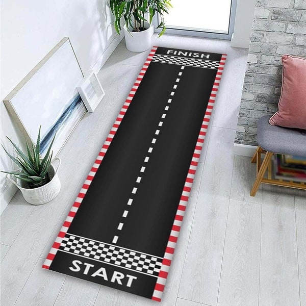 Race Track Rug - Etsy