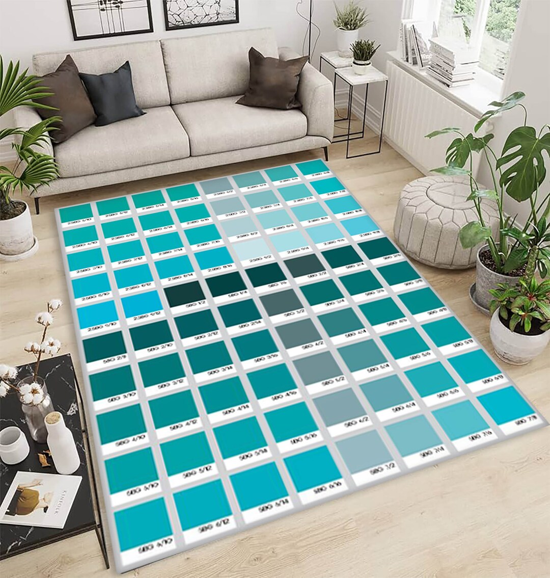 Color Chart Rug, Color Chart, Birthday Gift, Special Gift, Office Rug ...