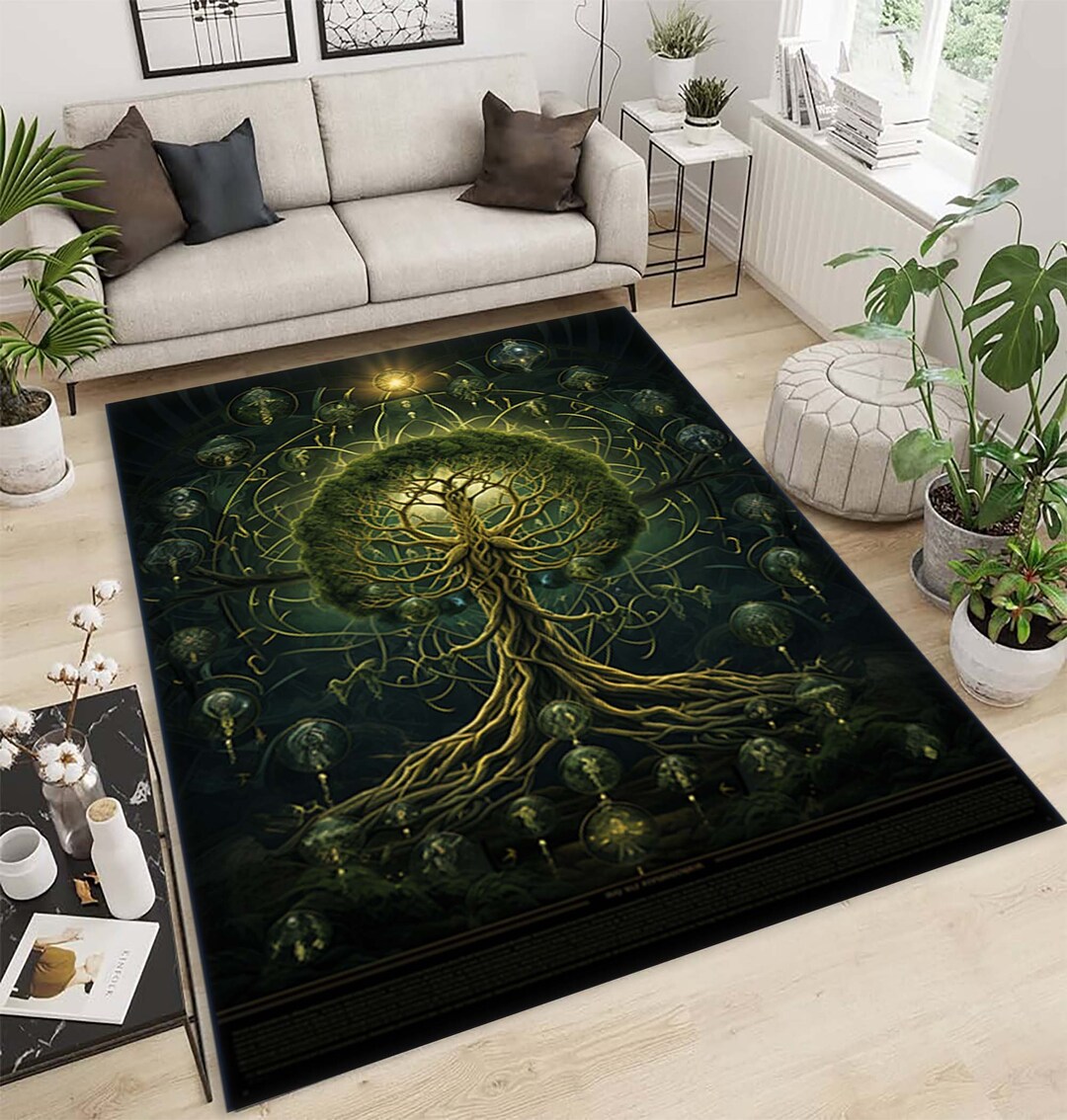 Tree of Life Rug, Tree of Life, Tree of Life Decor, Gift House Rug ...