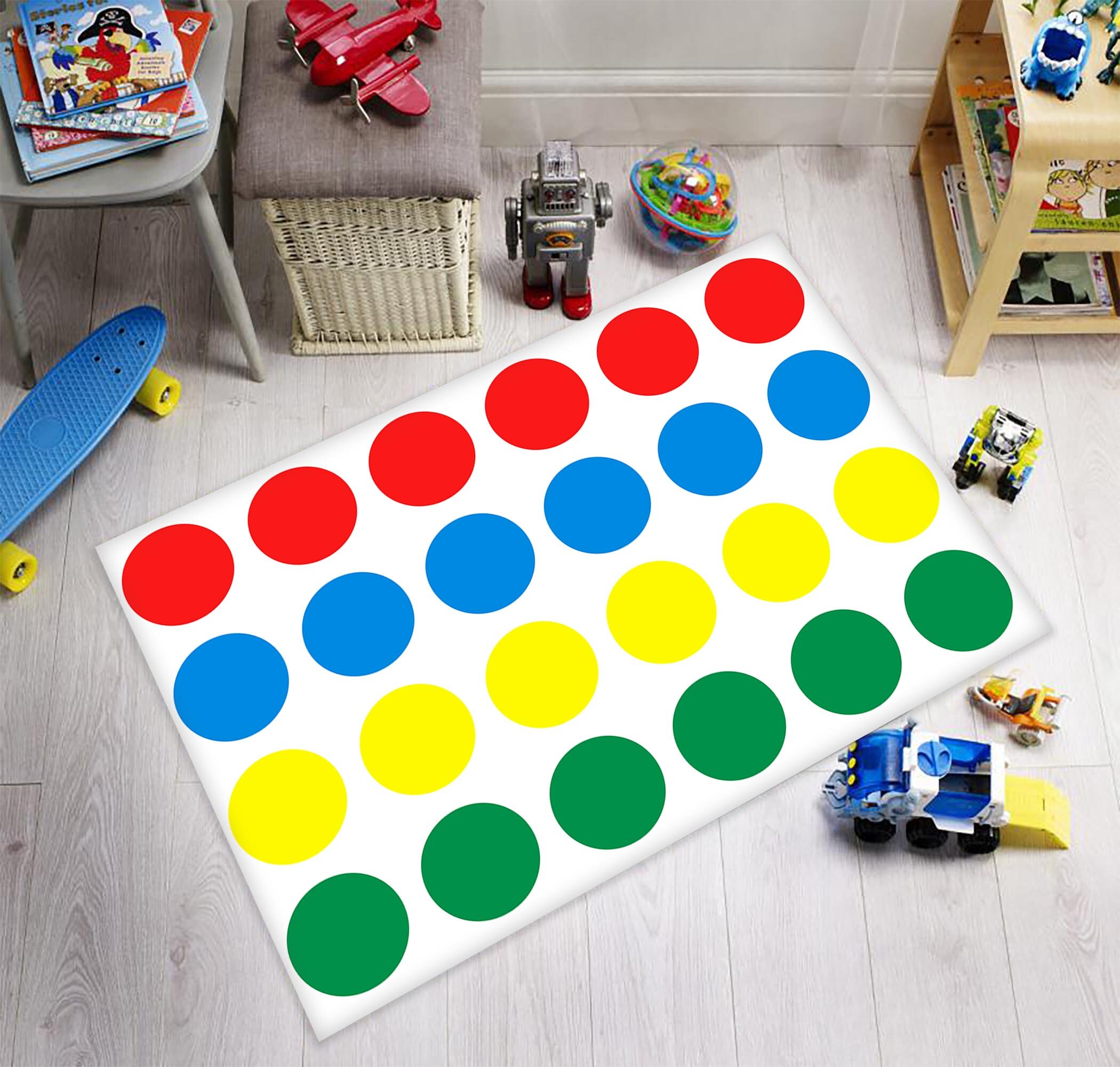 Twister Rug, Game Rug, Family Game Rug, Kids Room Rug, Game Room Rug ...