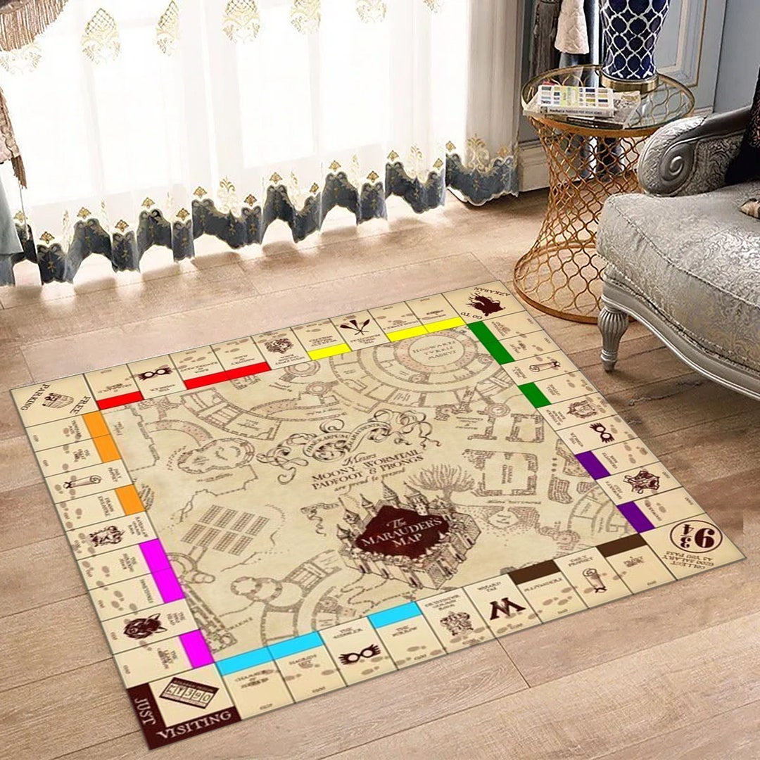 Board Game Rug, Monopoly Game Rug, Kids Rug, Boy Room Rug, Game Room ...