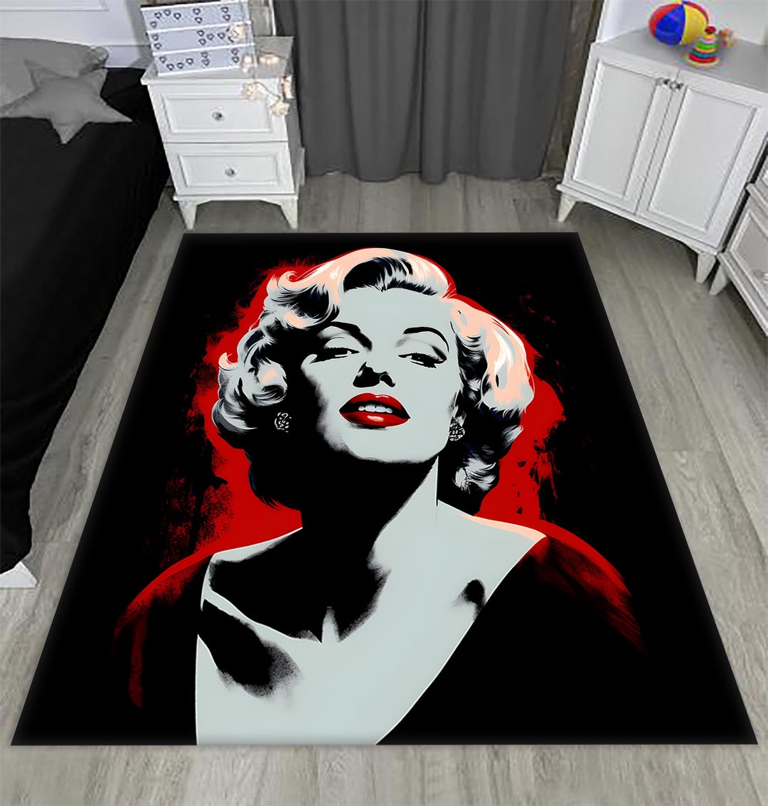 Marilyn Monroe, Marilyn Monroe Rug, Movie Character Rug, Cinema ...
