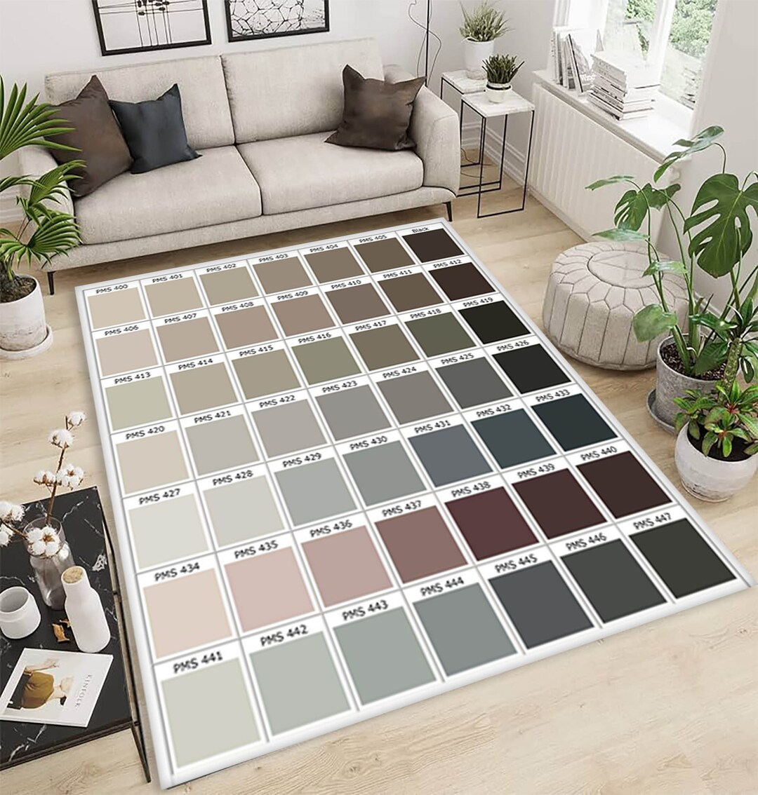 Color Chart Rug, Color Chart, Birthday Gift, Special Gift, Office Rug ...
