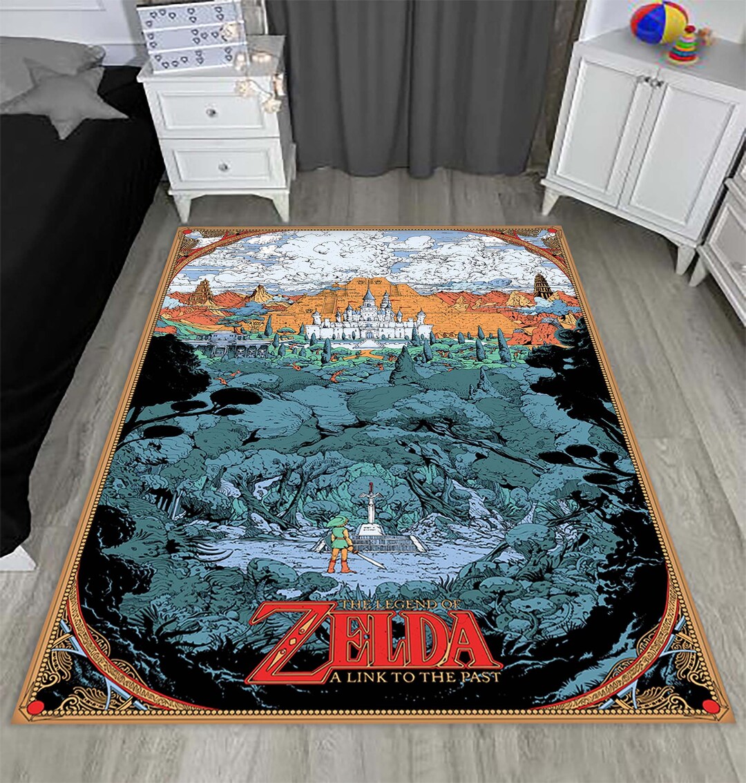 Zelda Rug, Zelda Patterned Rug, Legend of the Zelda, Gamer Rug, Game ...