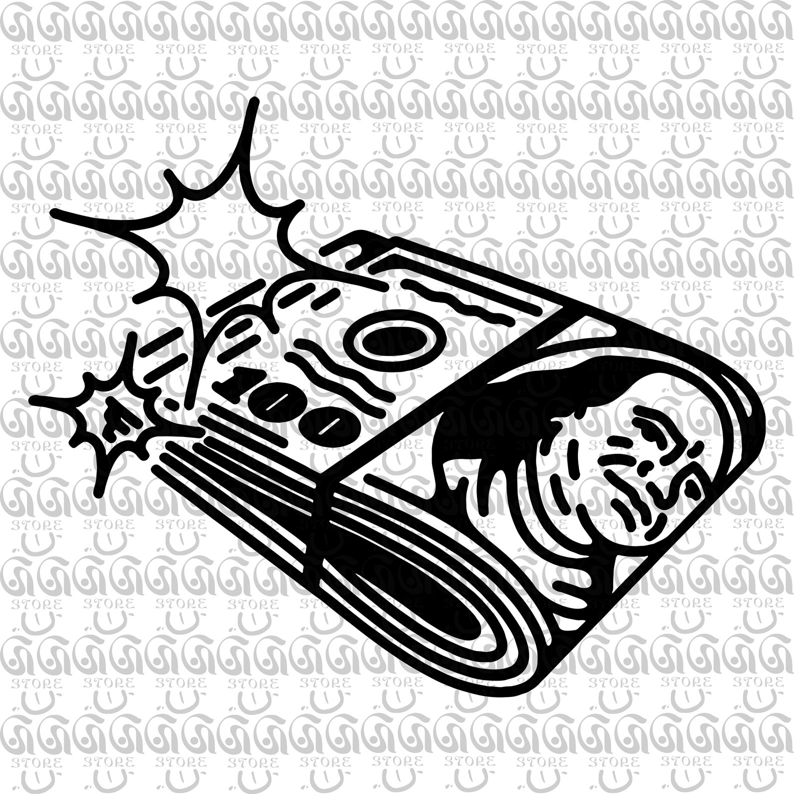 Money Knot SVG, 100 Hundred Dollar Bill SVG, Cash SVG, Rich Svg ...
