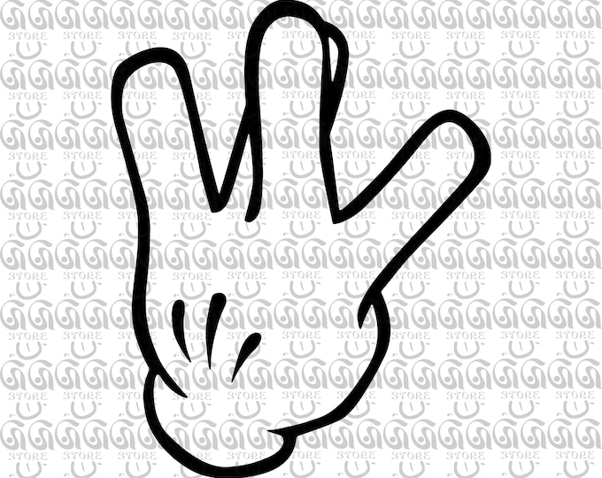 West Side Hand Gesture Svg, Westside Hand Sign Svg, Westsider, W ...