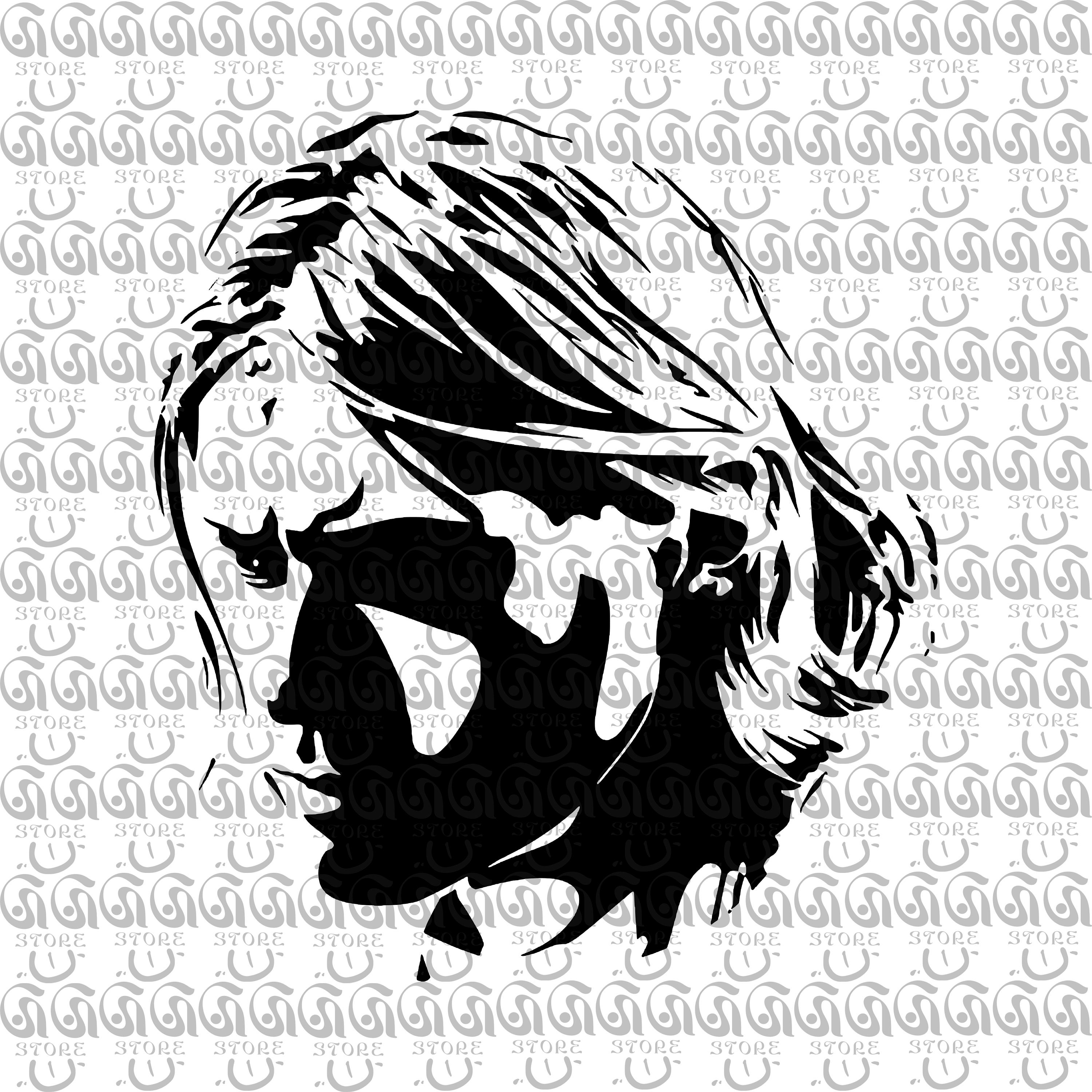 Kurt Cobain, Vector Image, Cricut, Cut, Cutting and Printing, Laser ...