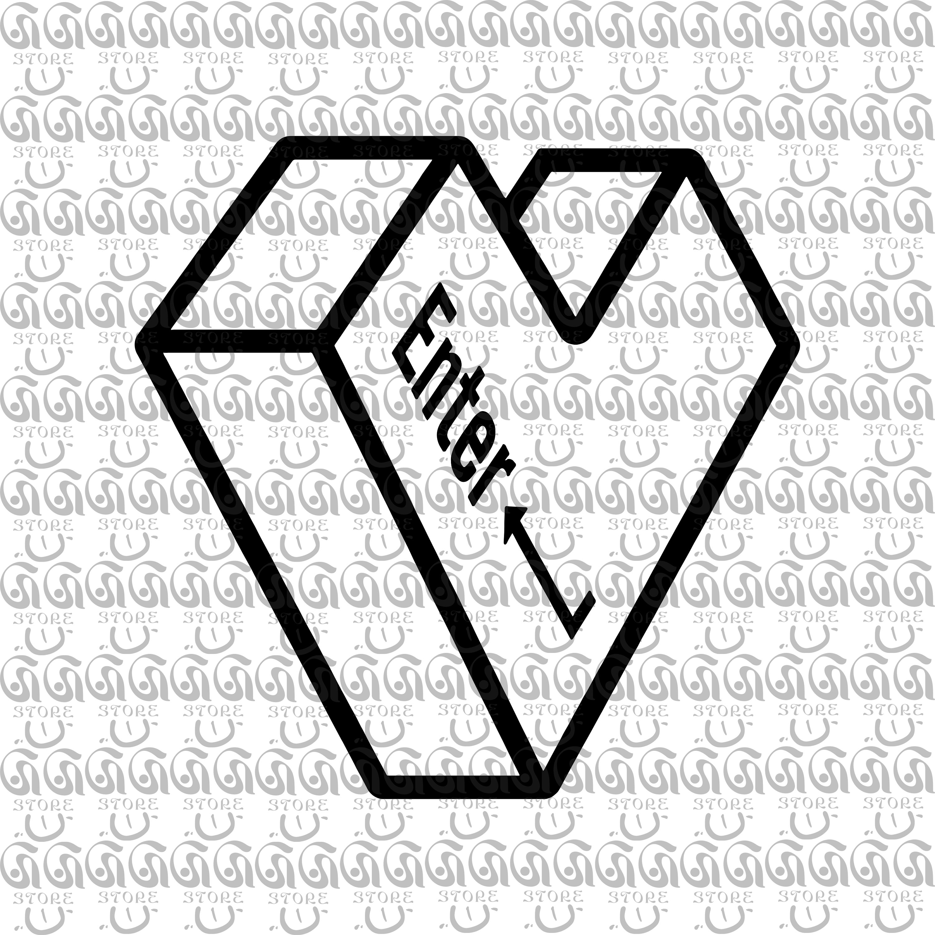 Enter Key SVG, Simple Heart SVG, Heart Shape SVG, Love Gaming Svg ...