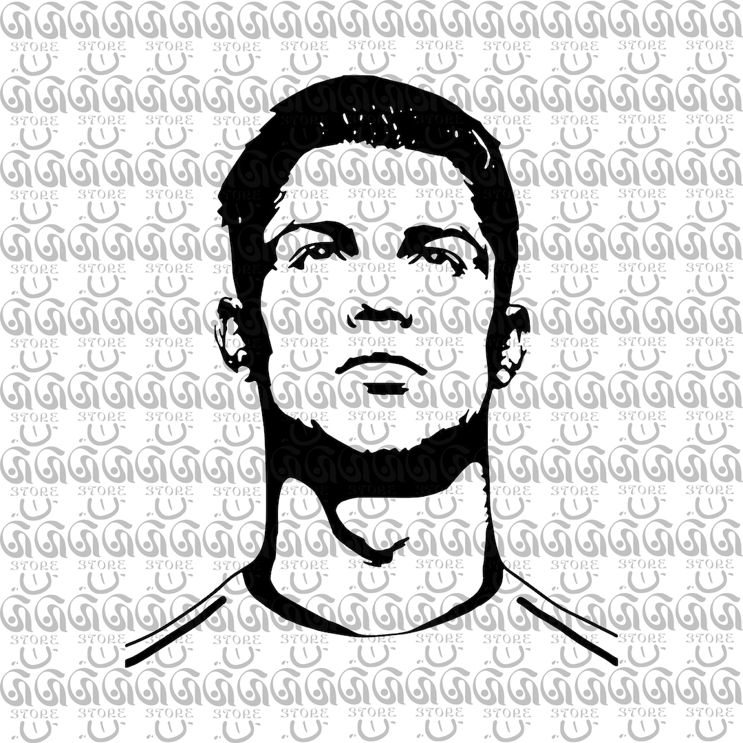 Cristian Ronaldo, Vector Image, Cricut, Cutting and Printing, Laser ...