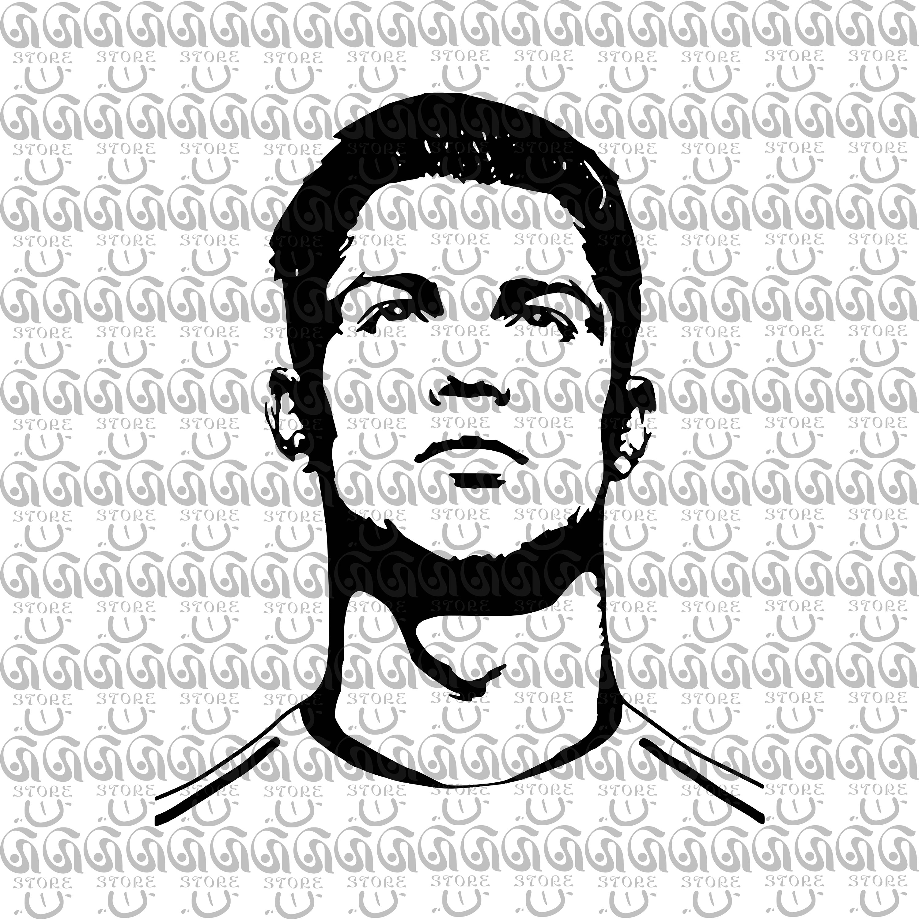 Cristian Ronaldo, Vector Image, Cricut, Cutting and Printing, Laser ...