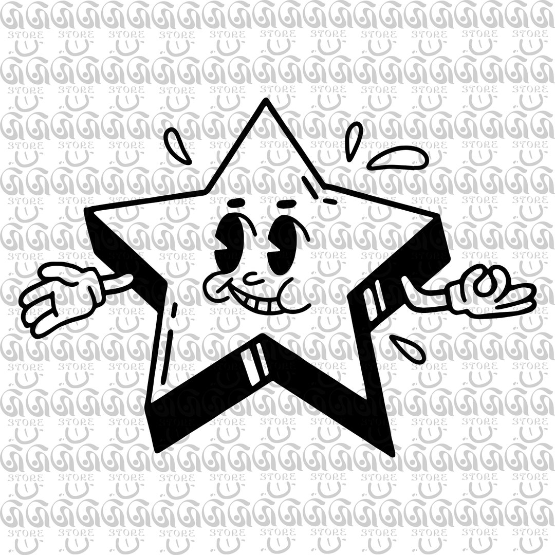 Happy Star SVG, Cute Star SVG, Wishing Star SVG, Lucky Star Svg, Star ...