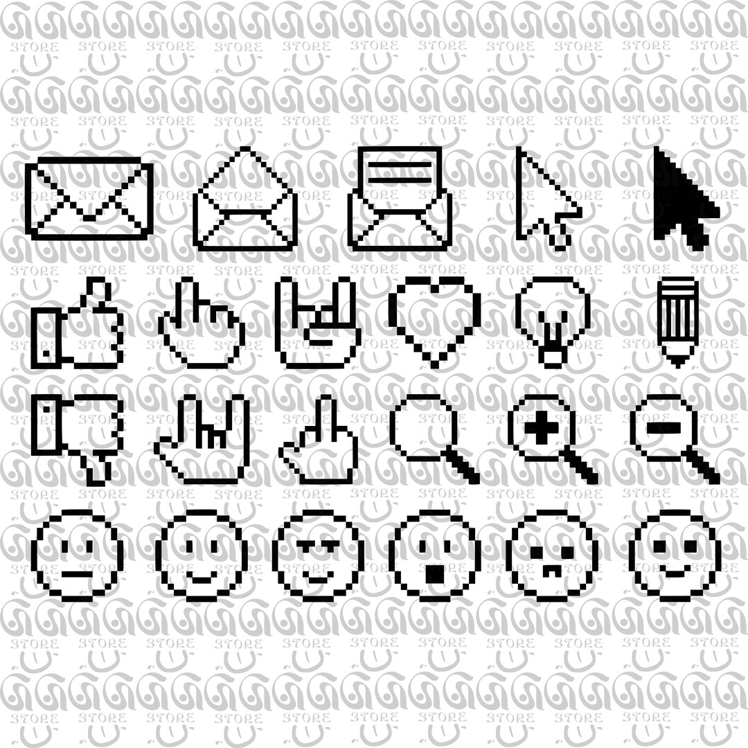 Pixel Icons SVG, Retro Vector Files SVG, Pixel Hands SVG, Pixel Heart ...
