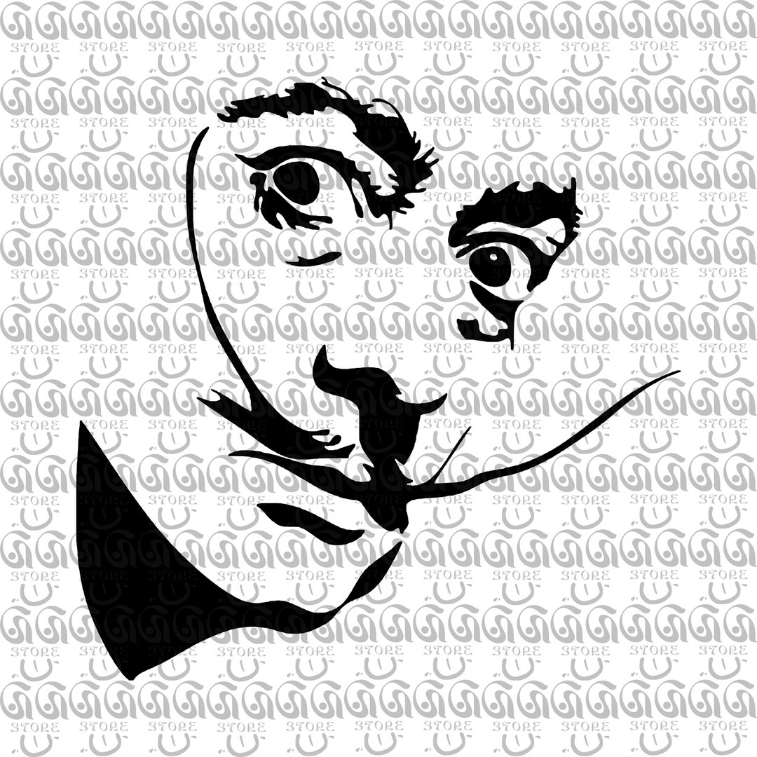 Salvador Dali, Vector Image, Cricut, Cut, Cutting and Printing, Laser ...