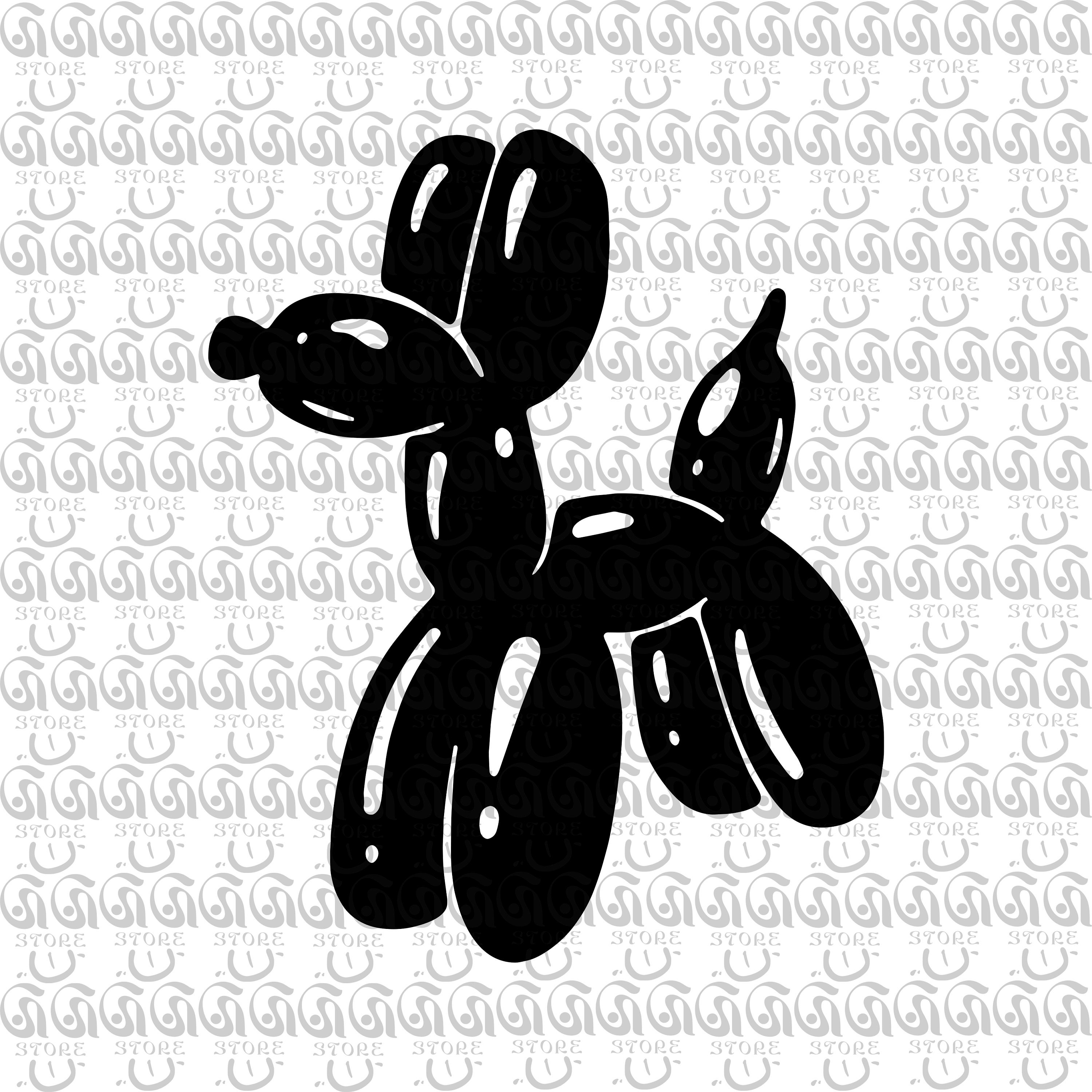 Balloon Dog SVG, Ballon SVG, Birthday SVG, Ballon Poodle Svg, Dog Svg ...