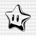 Mario Star SVG, Super Star SVG, Video Game SVG, Star Svg, Rounded Star ...