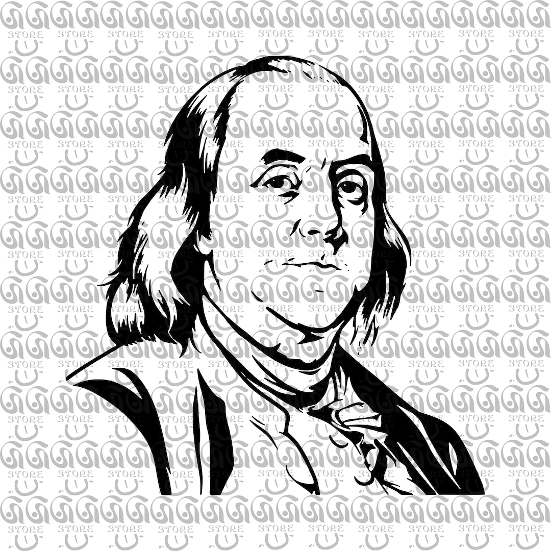 Benjamin Franklin, Vector Image, Cricut, Cut, Cutting and Printing ...