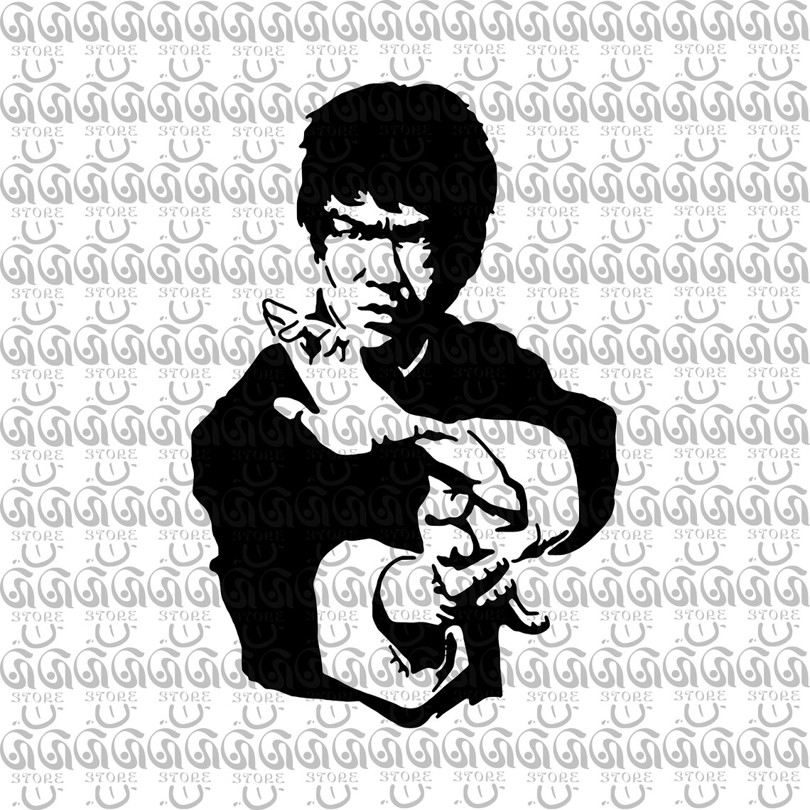 Bruce Lee, Vector Image, Cricut, Cut, Cutting and Printing, Laser ...