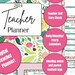 2024 Floral Teacher Digital Planner With Student Tracking/ Lesson and ...
