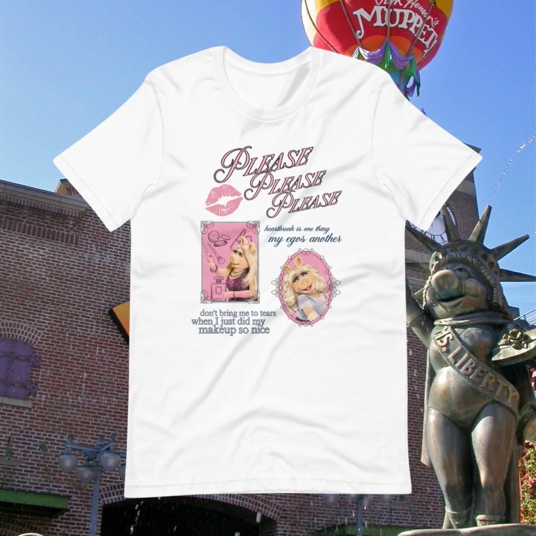 Disney Sabrina Carpenter Miss Piggy the Muppets T-shirt Men Women Theme ...