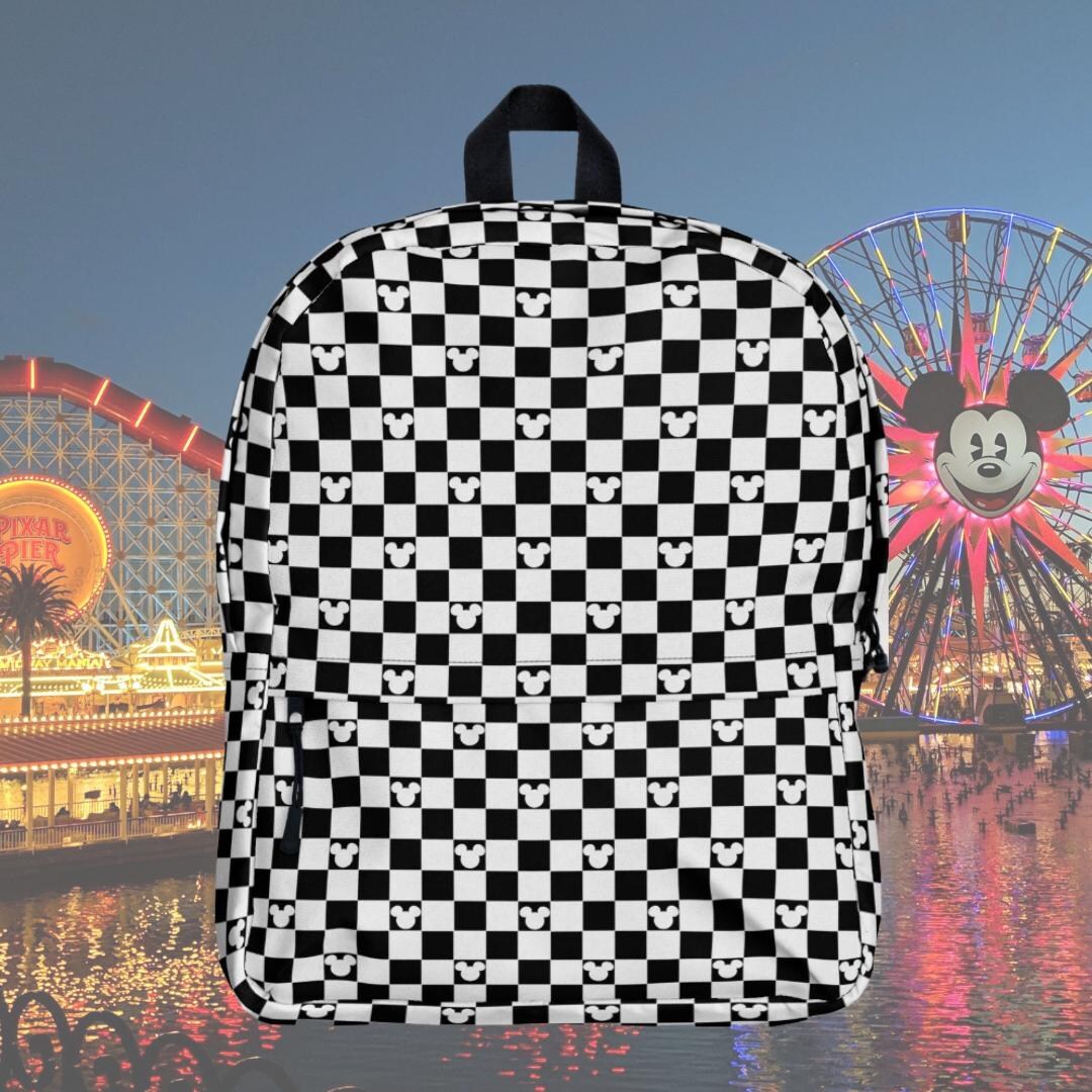 Mouse Checker Theme Park Backpack - Etsy