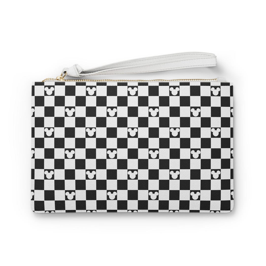 Mickey Mouse Disney Checker Black White Clutch Bag - Etsy
