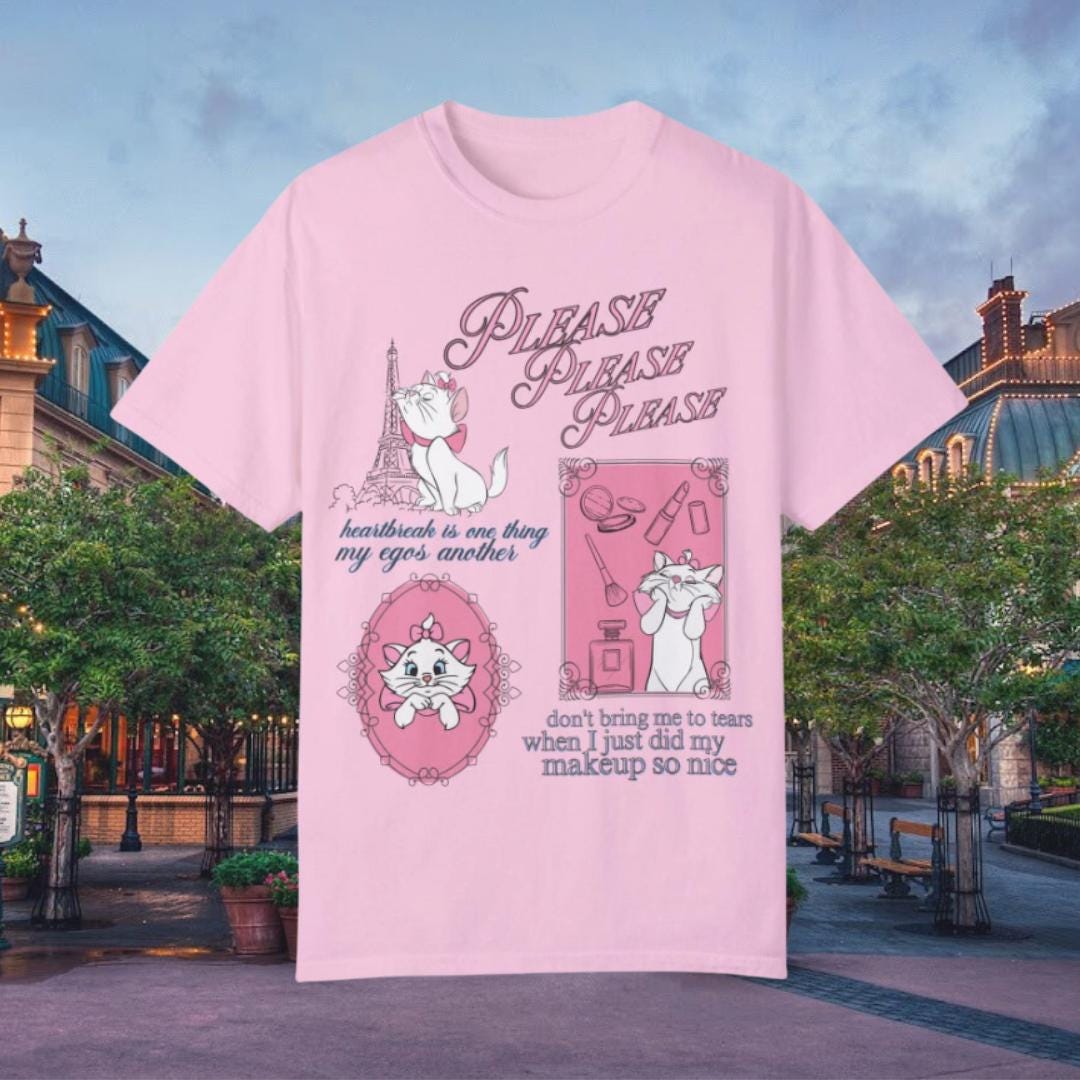 Disney Marie Arisocats Comfort Colors Tee Men Women Theme Park Merch ...