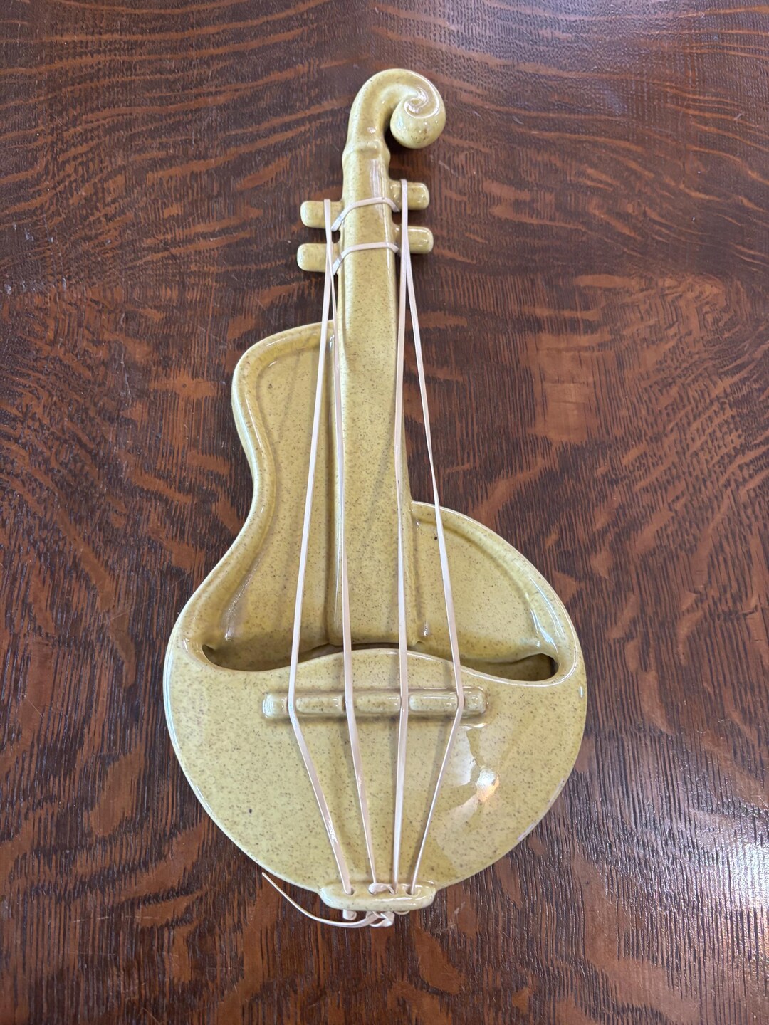 1960’s Red Wing USA Ceramic Violin Fiddle Wall Pocket Yellow - Etsy
