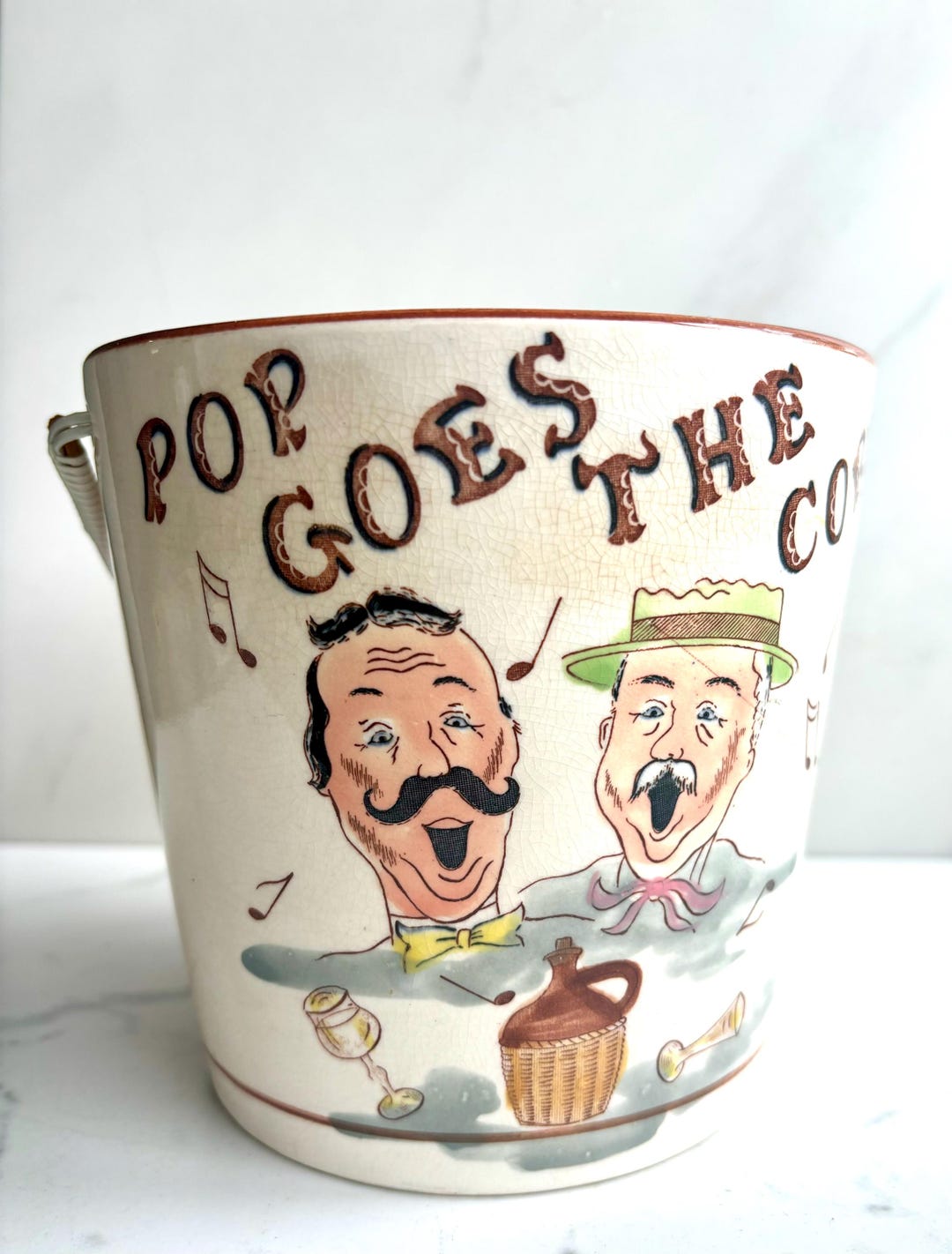 Vintage 1950’s Pop Goes the Corn Popcorn Bucket Bowl, by Tilso - Etsy