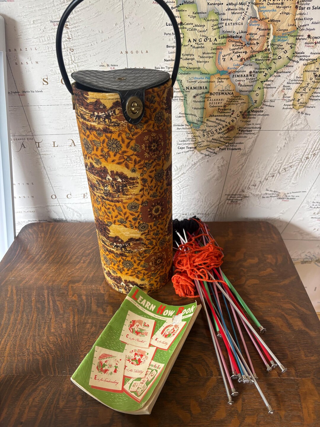Vintage Knitting Needle Carrier and Supplies. - Etsy