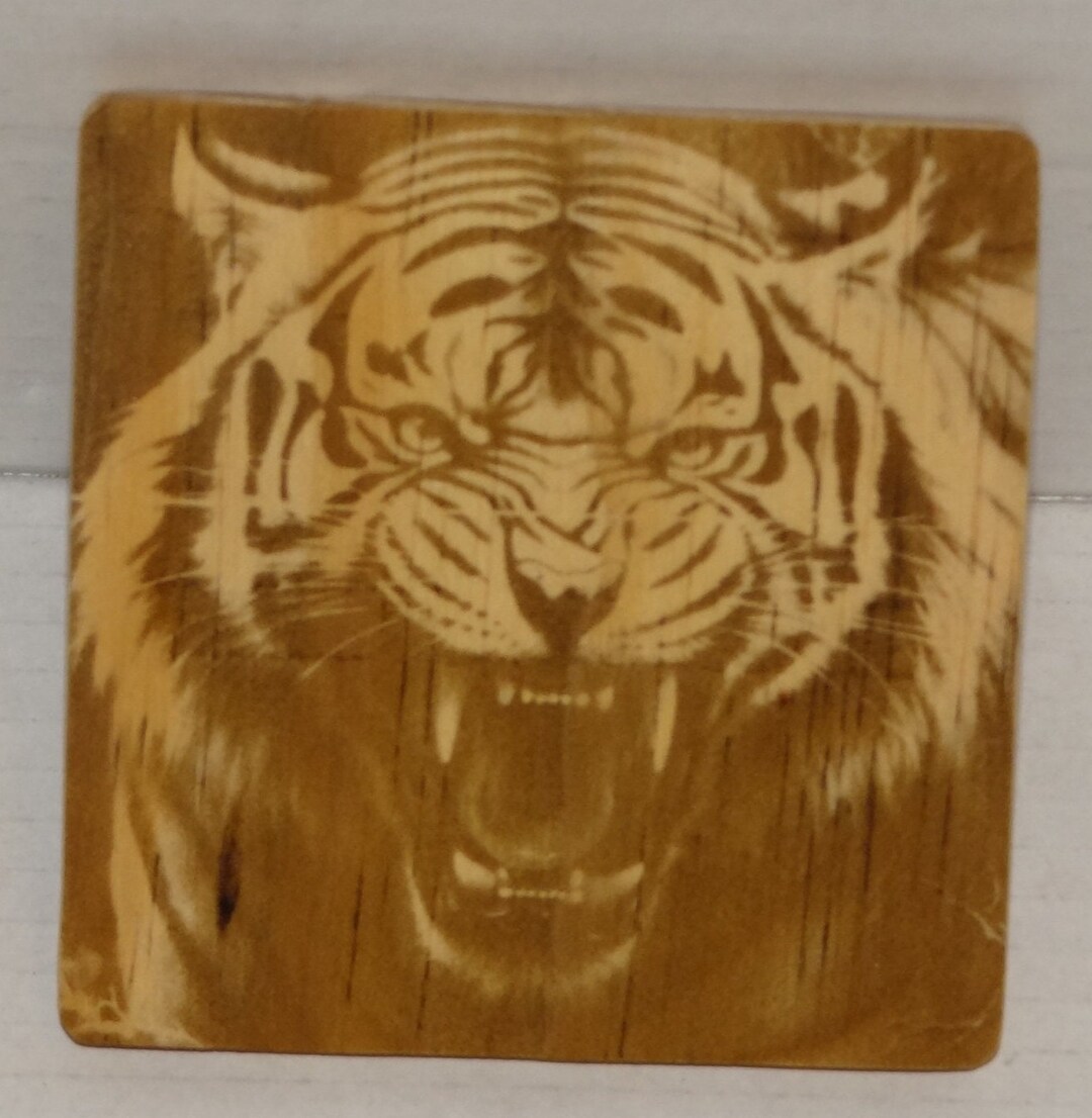 Tiger, 3d Engravings, Coasters, Wildlife, Gift for Hunters - Etsy