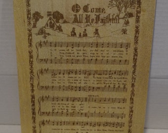 O Come All Ye Faithful (karengordon) - Etsy