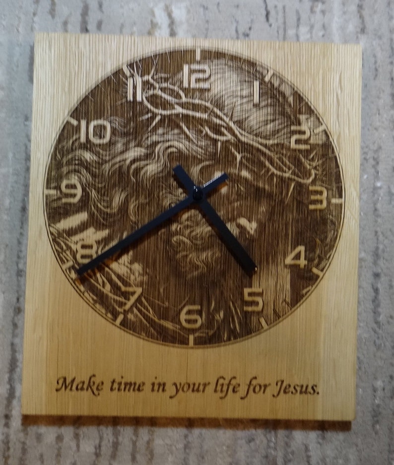 Jesus Clock, Religious Decorations, 3D Laser-engraved Clock - Etsy