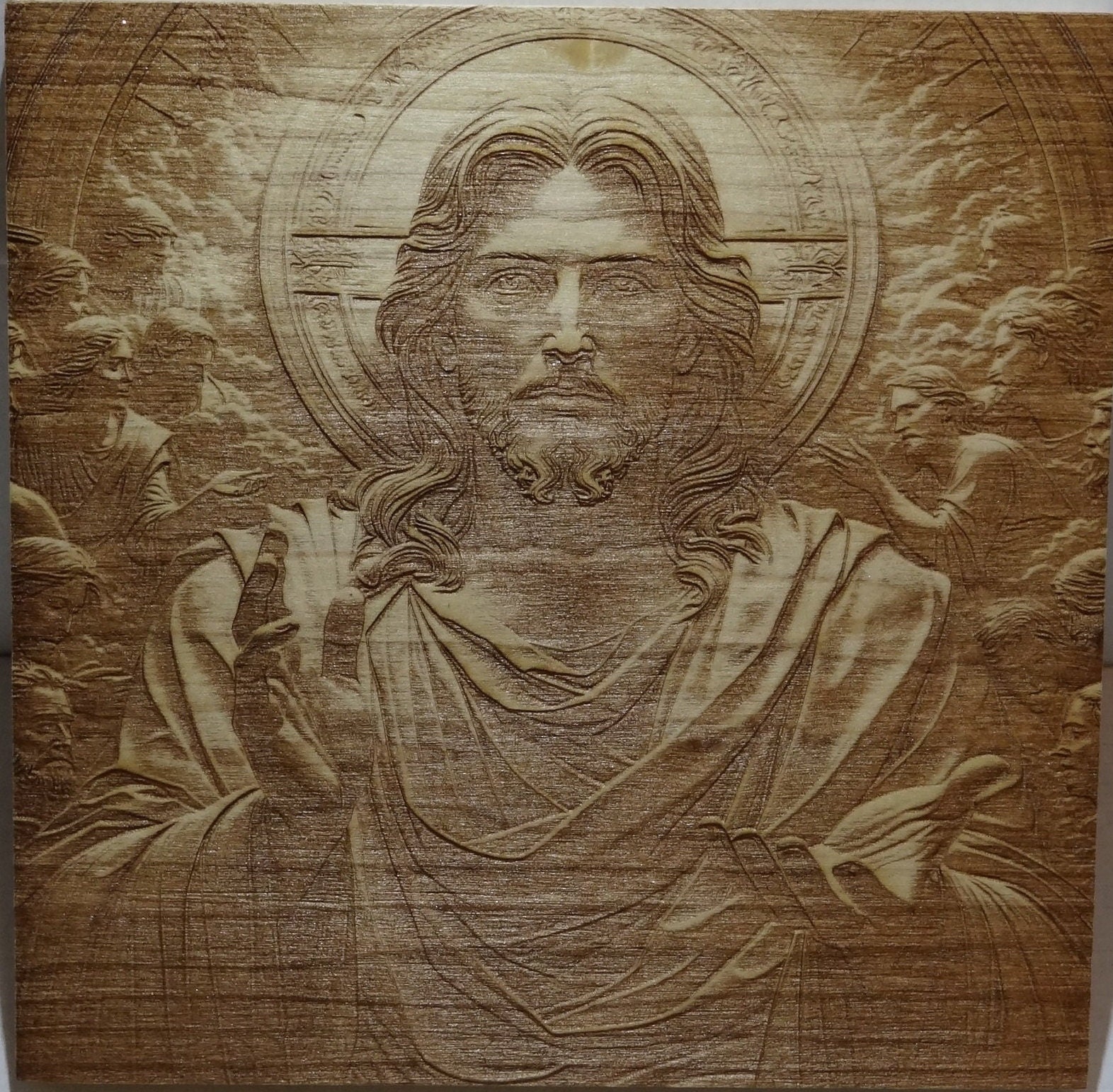 Laser-engraved Picture of Jesus. - Etsy