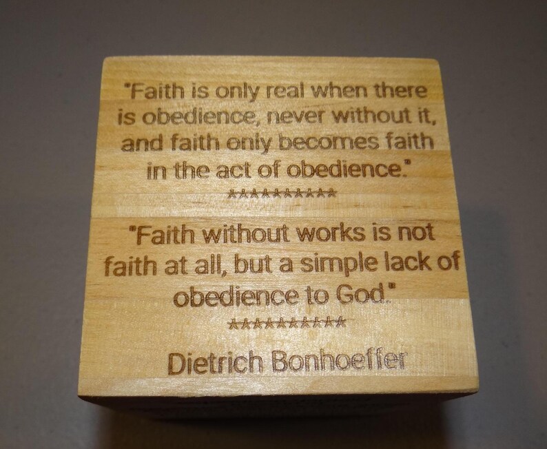 Dietrich Bonhoeffer Famous Quotes Cube - Etsy