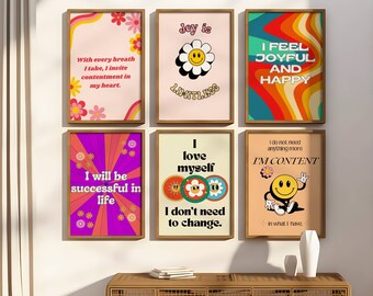 Printable Wall Art Poster Set, Set of 15 Poster, Positive Affirmation ...