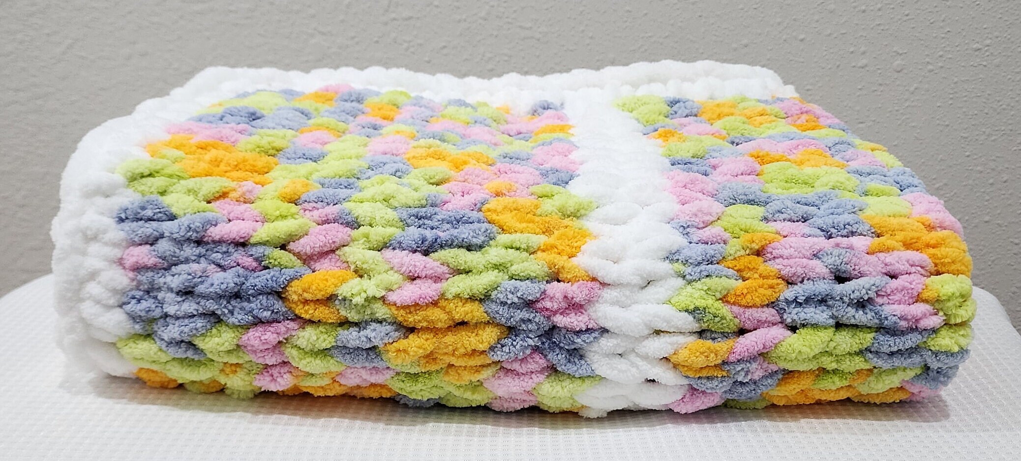 Handknitted Finger Loop Blanket, Baby - Etsy