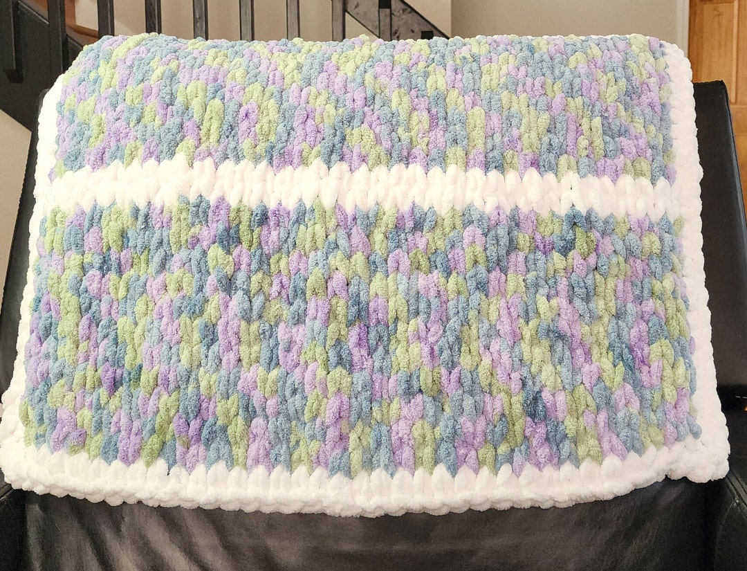 Handknitted Finger Loop Blanket, Baby - Etsy