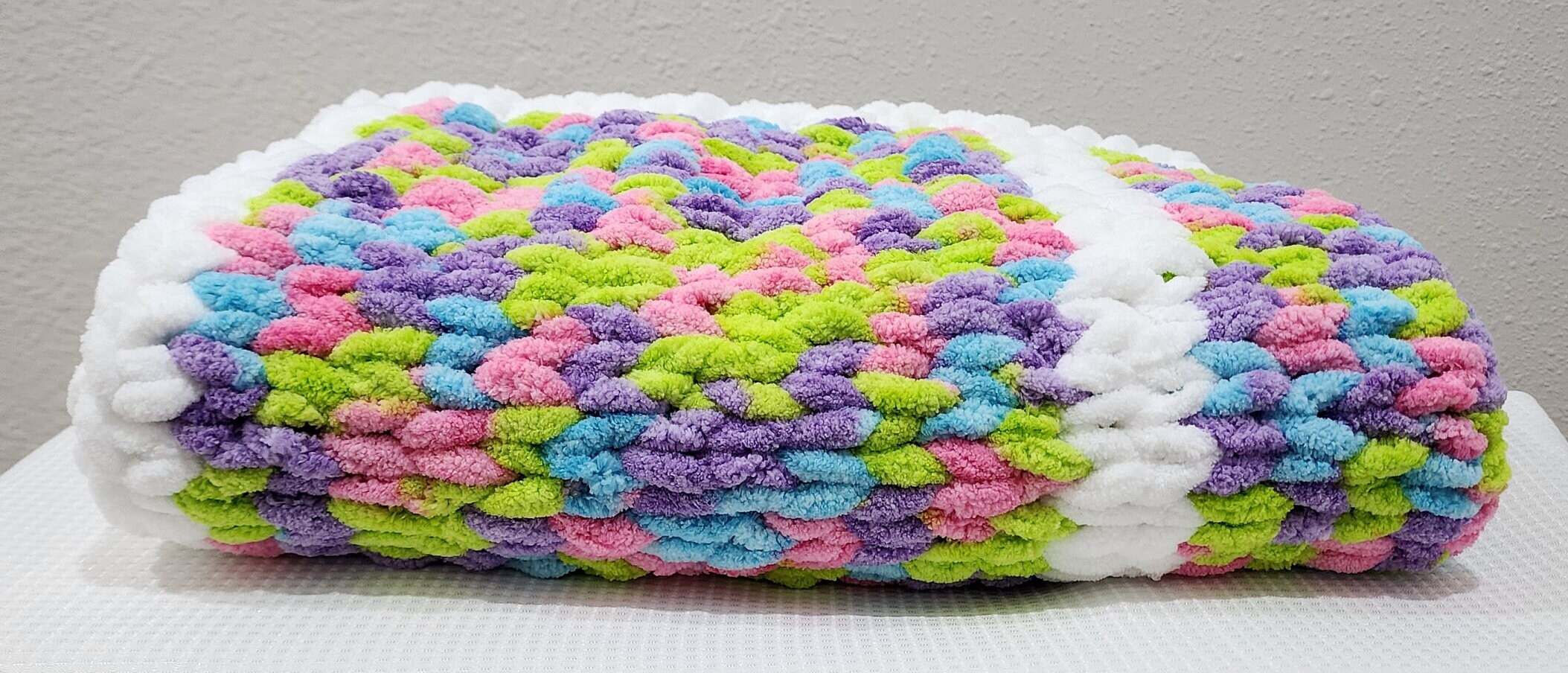 Handknitted Finger Loop Blanket, Baby - Etsy