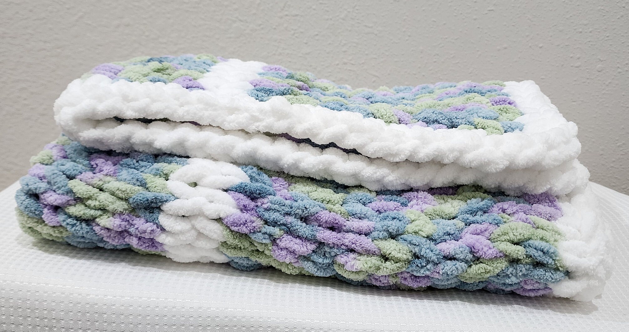 Handknitted Finger Loop Blanket, Baby - Etsy