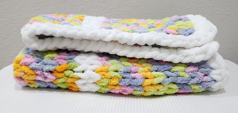 Handknitted Finger Loop Blanket, Baby - Etsy