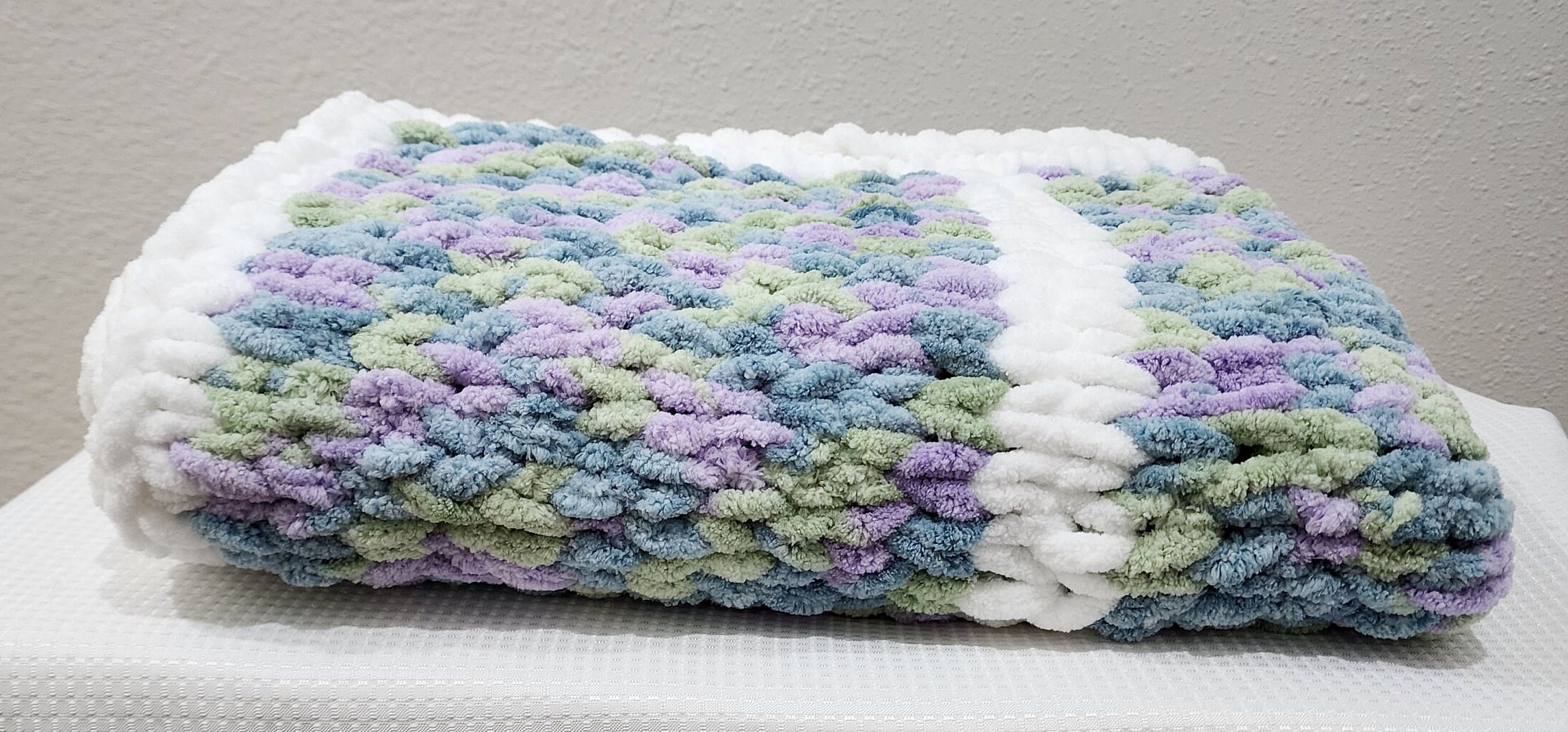 Handknitted Finger Loop Blanket, Baby - Etsy
