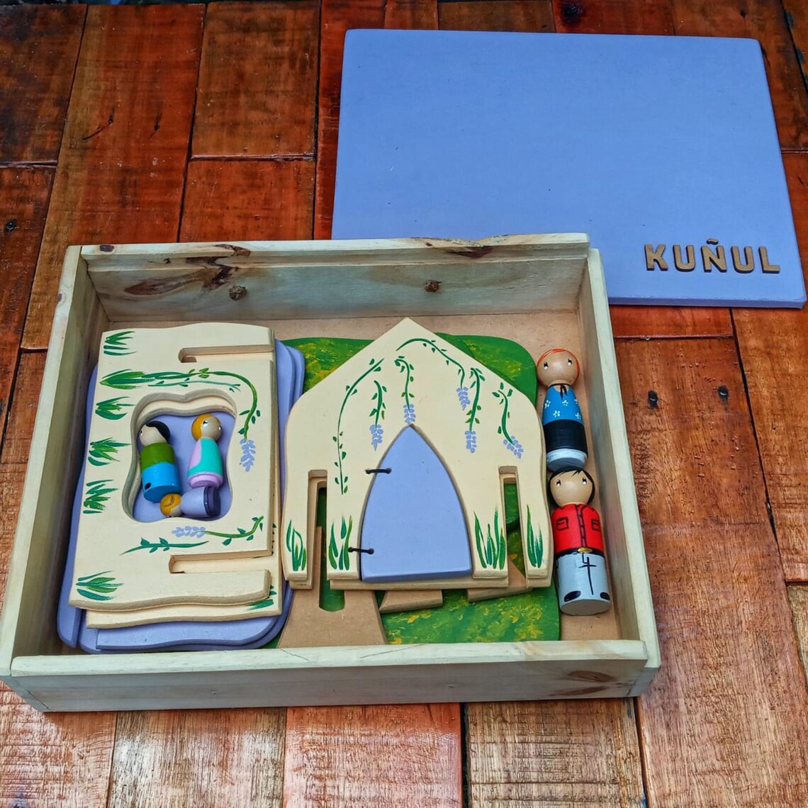 Built-in Fun for Peg Dolls With Our Wooden Family House! Imagine, Build ...