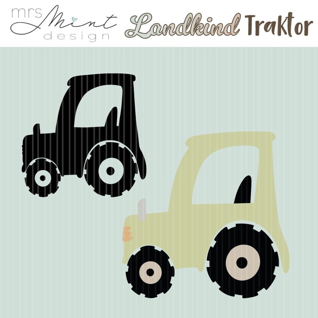 Plotterdatei - Landkind Traktor - svg - dxf - cutting file - Silhouette - Cricut - Etsy.de