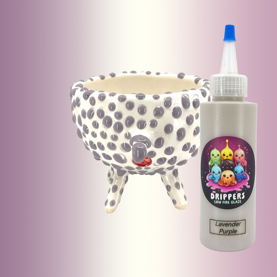 Cone 03/04/05 Lowfire Drippers Gloop Glaze - Lavender Purple - Etsy