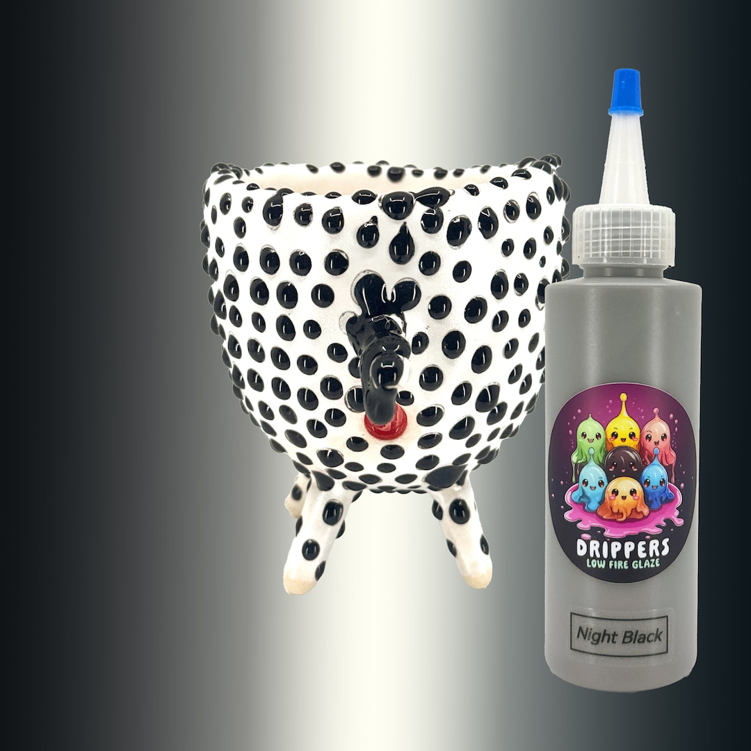 Night Black Lowfire Gloop Glaze - Etsy