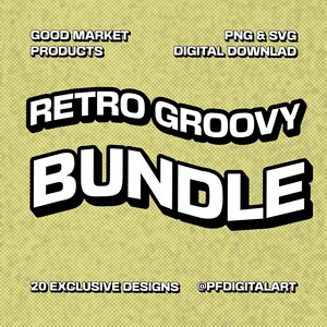 Retro Groovy Characters Bundle SVG PNG, Svg Cut Files for Cricut ...