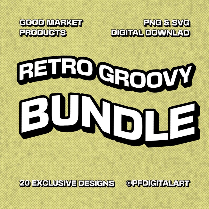 Retro Groovy Characters Bundle SVG PNG, Svg Cut Files for Cricut ...
